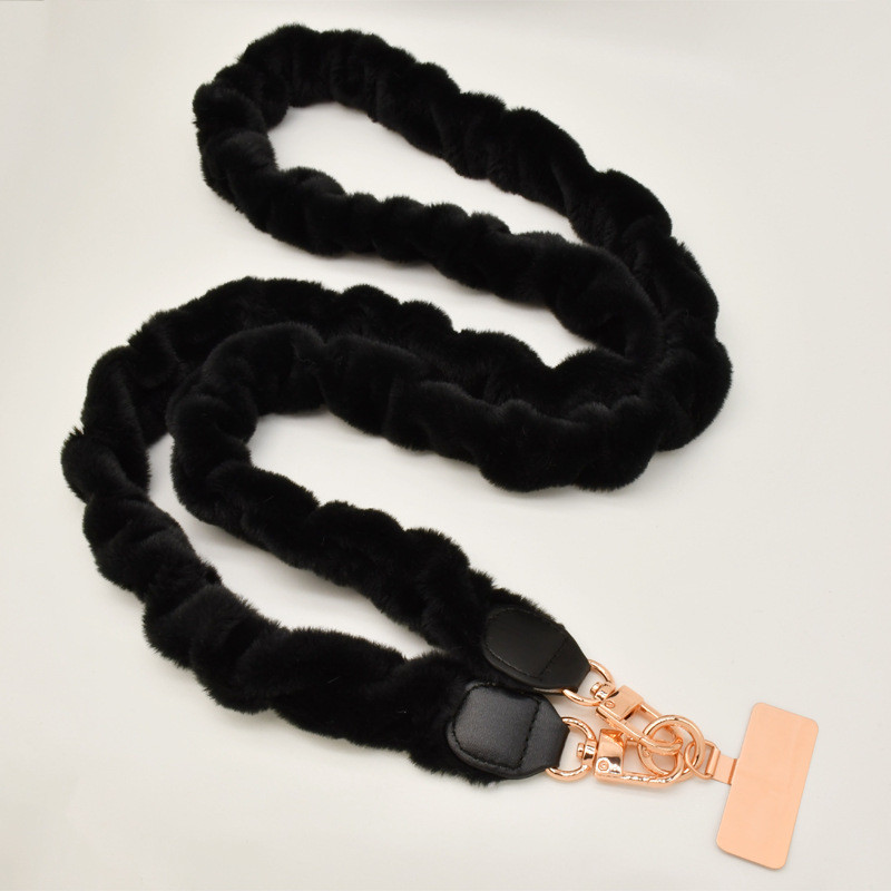 Multifunctional Dual-purpose Plush Mobile Phone Lanyard Anti-lost ...