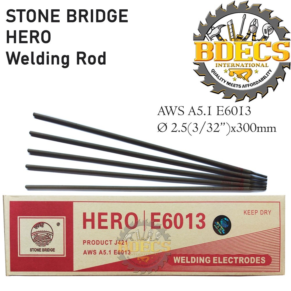 Stone Bridge Hero Welding Rod AWS A5.1 E6013 (3/32")x 300mm 2.5kg High ...