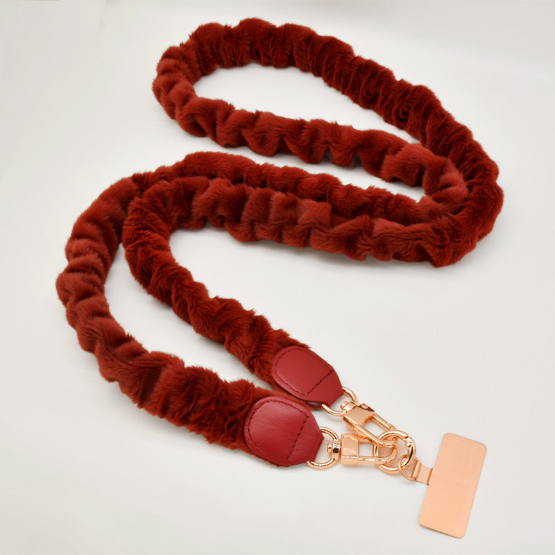 Multifunctional Dual-purpose Plush Mobile Phone Lanyard Anti-lost ...