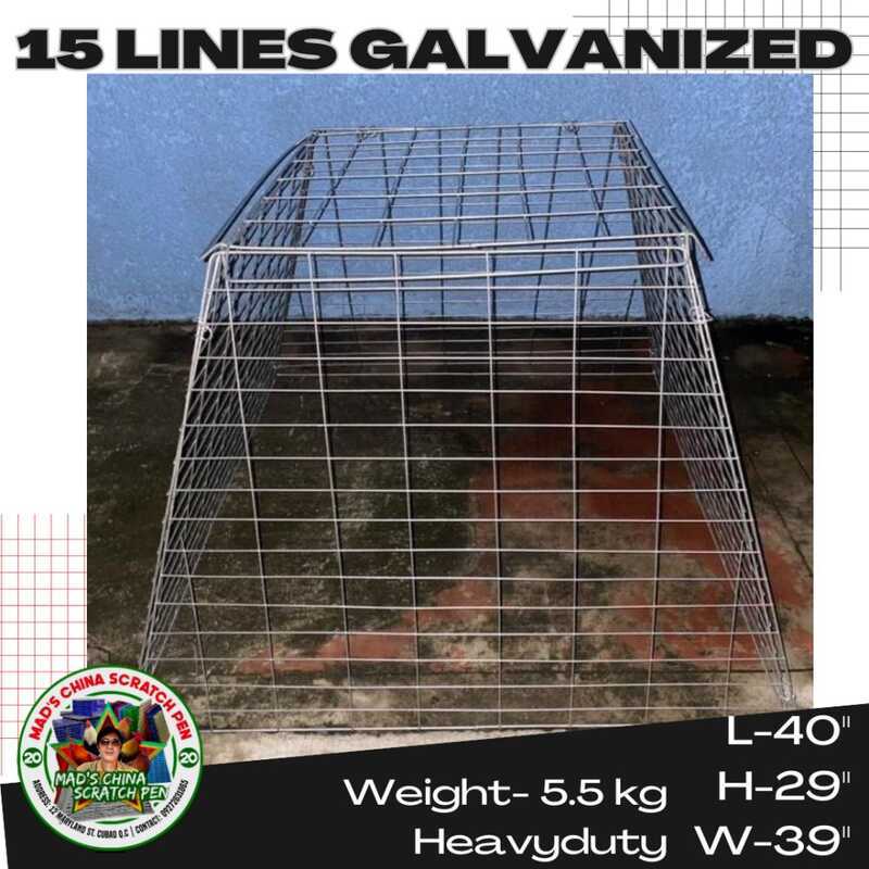 Scratch Pen 15 Lines Heavyduty Galvanized/ Limbering Pen/ Chicken Cages ...