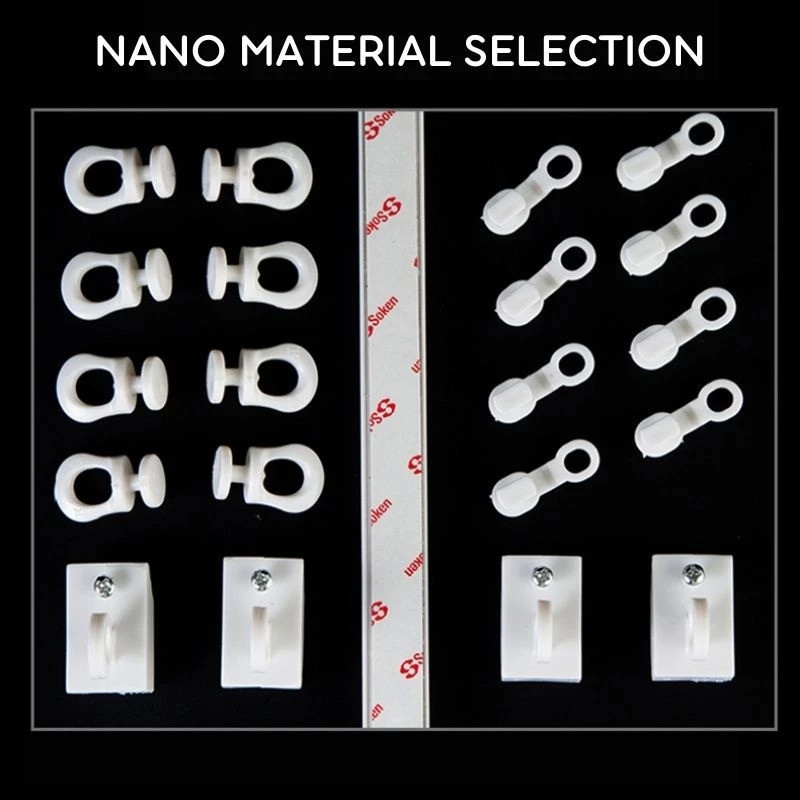 2PCS Self Adhesive Ceiling Curtain Track Rail Adjustable Ceiling ...