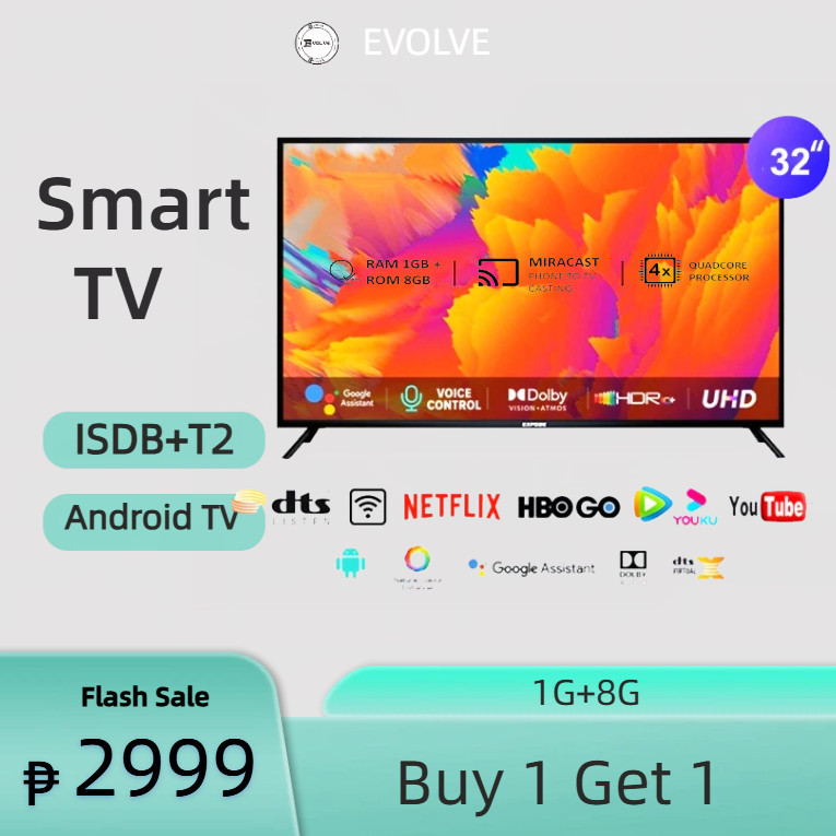 Smart TV 22/24/26/32 Inch Flat Screen Led TV Android TV Smart TV Google ...