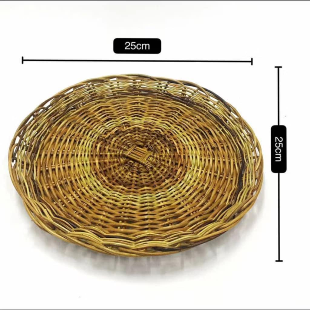 1dozen Native Rattan Nito Paper Plate Holder - Handwoven Eco-Friendly ...