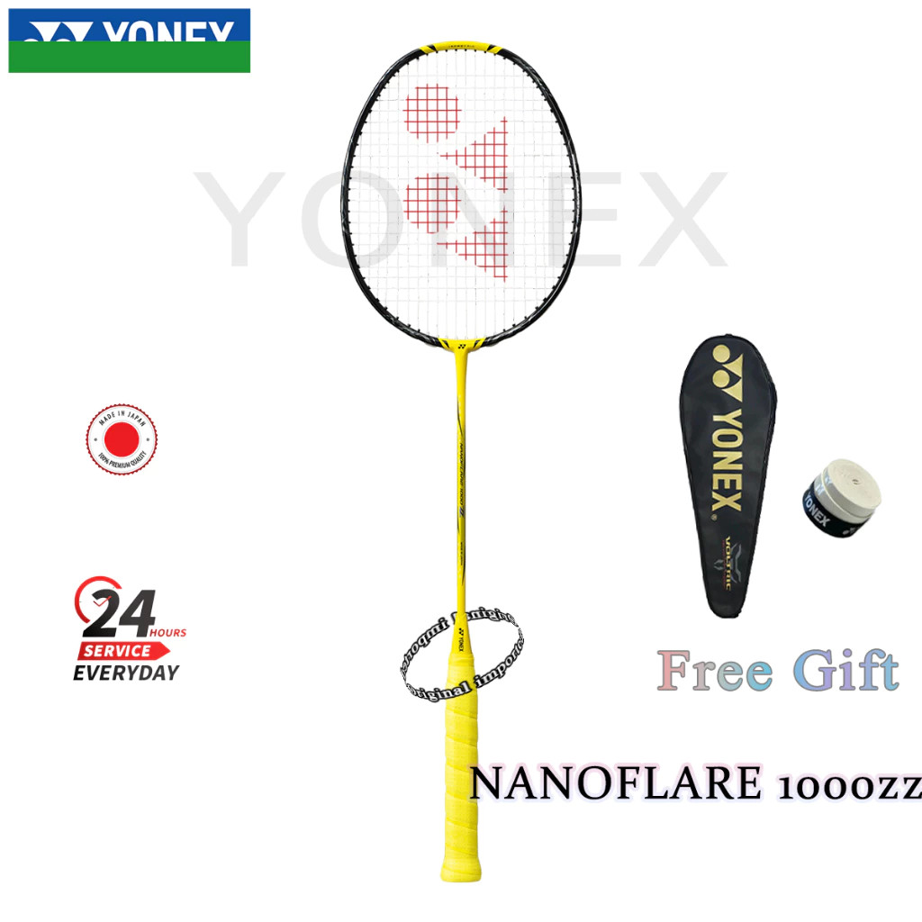 YONEX NANOFLARE 1000z Offensive Badminton Racket 4U High-Resilience ...