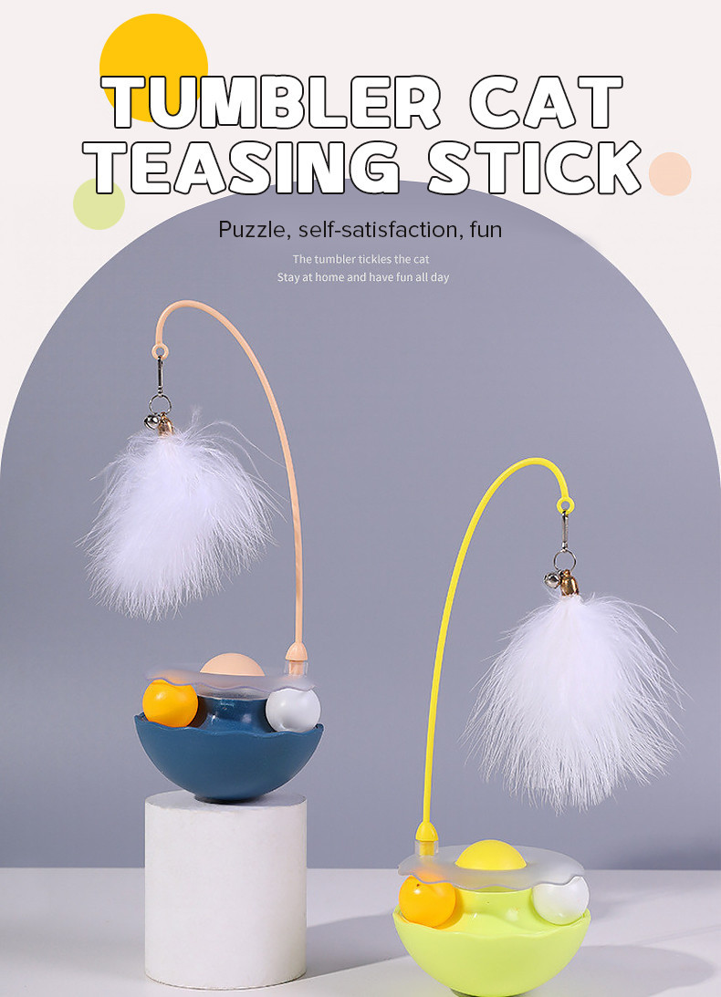 【Free Catnip Ball】3-in-1 Cat Toy Cat Rolling Ball Automatic Cat Teasing ...