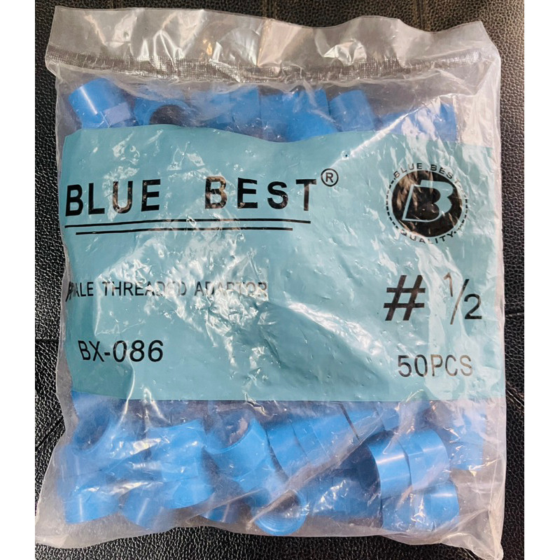 Pvc blue female Adapter 1/220mm(50pcs/bag) | Shopee Philippines