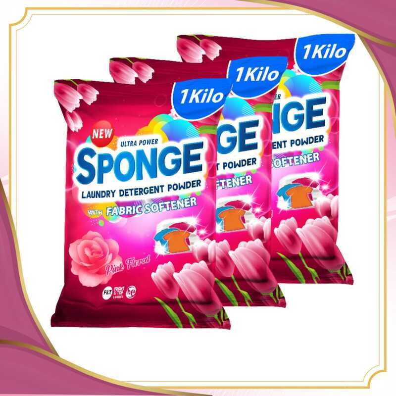 Sponge PID Sulit Combo X Kg Laundry Detergent Powder Pink Floral Scent ...