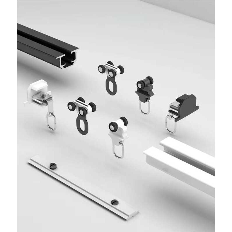 Top-mounted Embedded Invisible Curtain Track Pre-installed Flexible ...