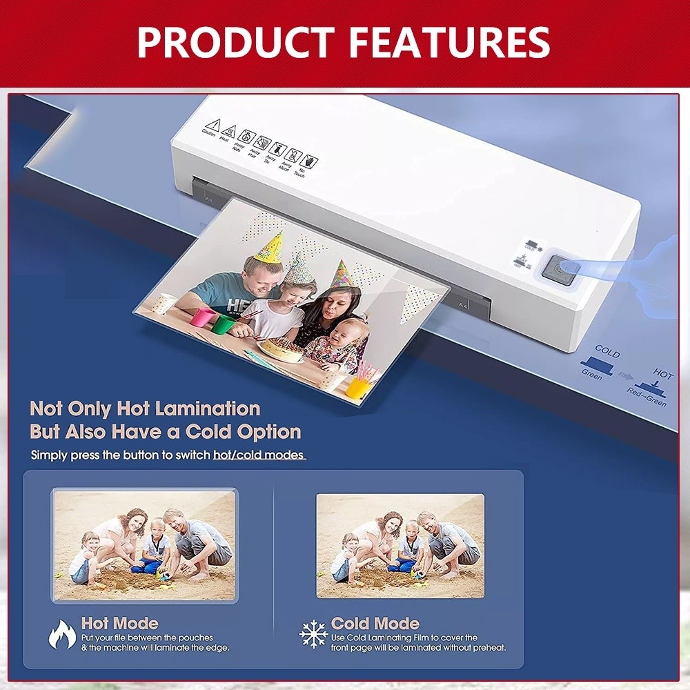 Mini Laminator A4 Size Laminating Machine Fast Pre-Heating | Shopee ...