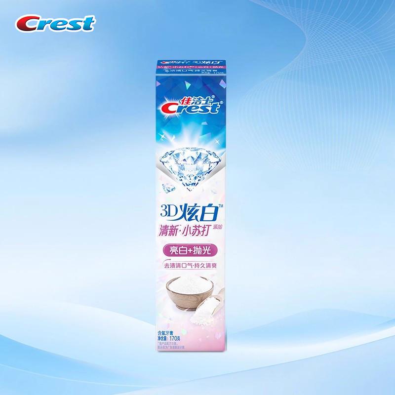 Crest 3D White Baking Soda Toothpaste Active Salt + Baking Soda ...