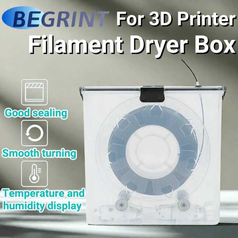 BEGRINT 3D Printer Filament Dry Box Storage Hot-Air Heating Storage ...