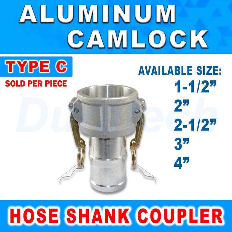 Aluminum Camlock TYPE C Hose Shank Coupler CAM LOCK 9Ea | Shopee ...