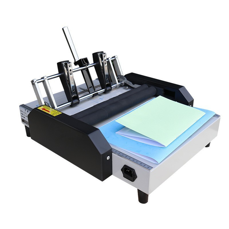 A3 electric folding machine,saddle stitch binding machine,paper book ...