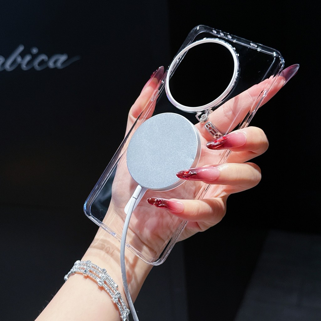 for Oneplus 13 Transparent Question Mark Design Magnetic Phone Case ...