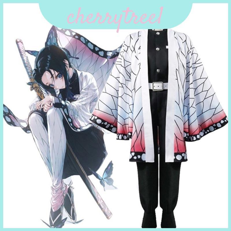 Exquisite Demon Slayer Kimetsu No Yaiba Kochou Shinobu Cosplay Costume ...