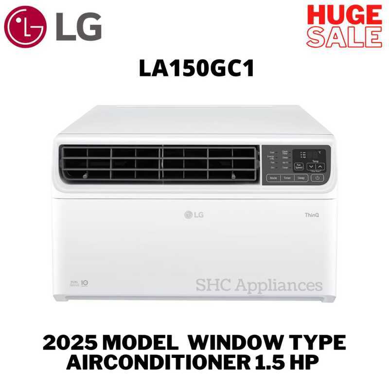 LG Dual Inverter 2025 Model Compact Window Type Airconditioner 1.5 HP ...