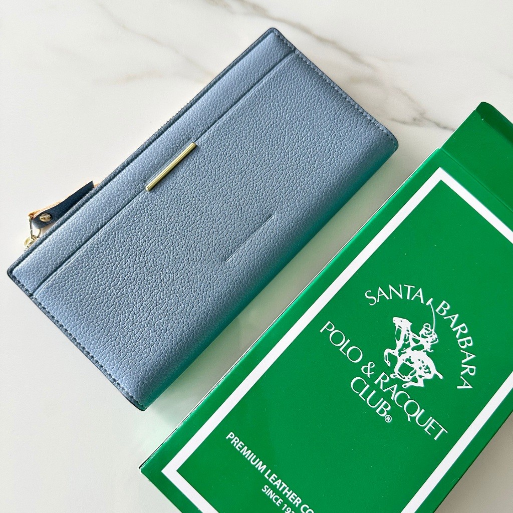 Santa Barbara Polo & Racquet Club Ladies Wallet #163 Bifold with Gold ...