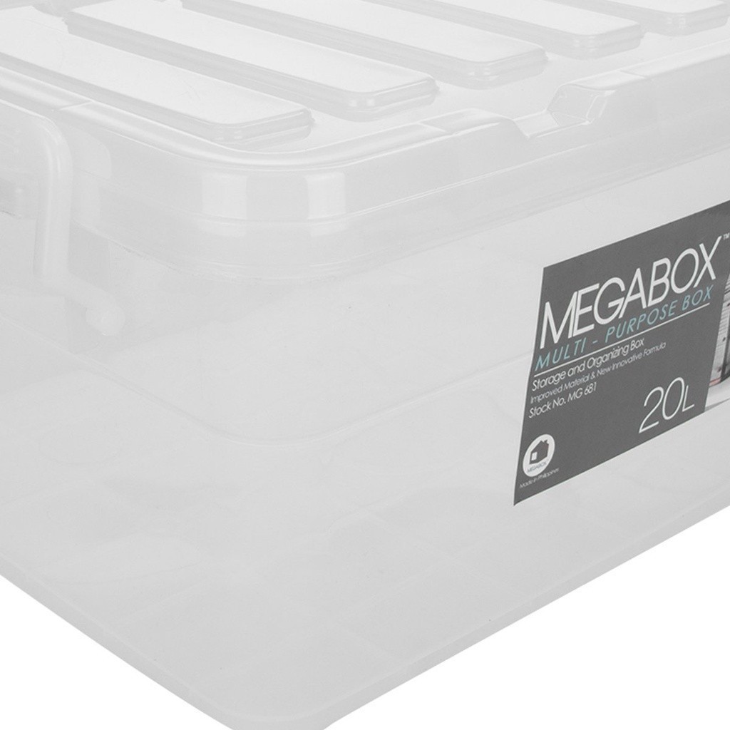 Landmark Mega Storage Box 20L ( Clear ) | Shopee Philippines