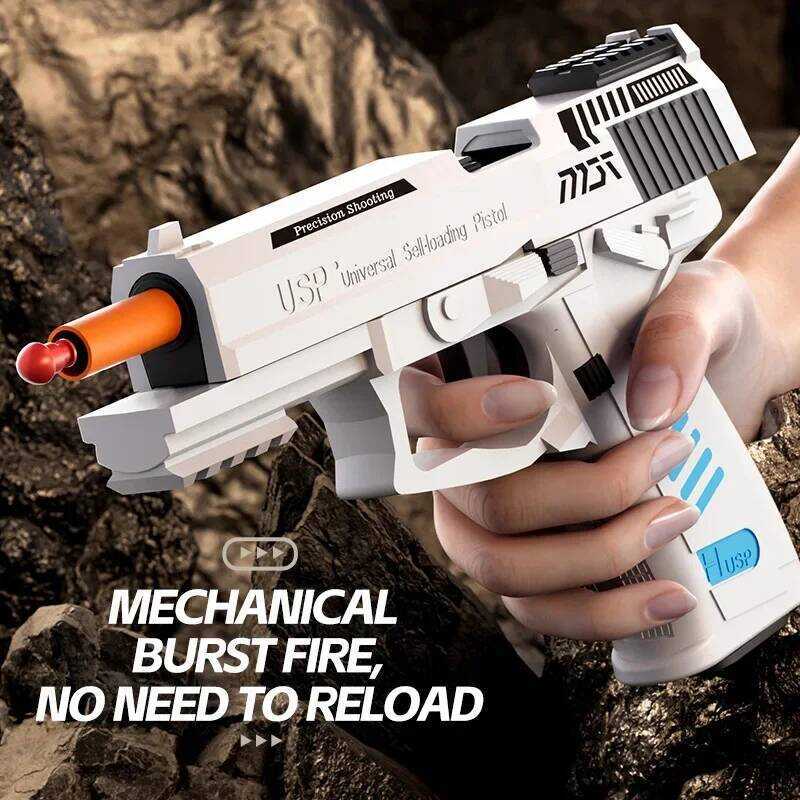 Csnoobs USP Throwing Shell Toy Gun Soft Bullet Airsoft Launcher Outdoor ...
