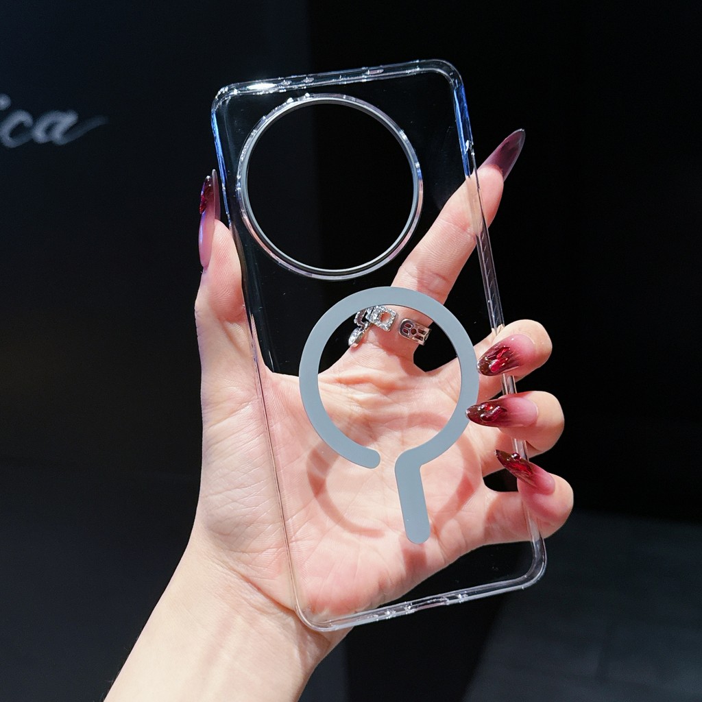 for Oneplus 13 Transparent Question Mark Design Magnetic Phone Case ...