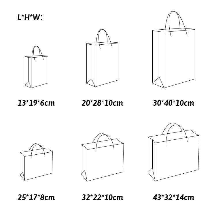 2024 Wholesale Custom Blue Luxury Gift Bags with Recycled Art Paper for ...