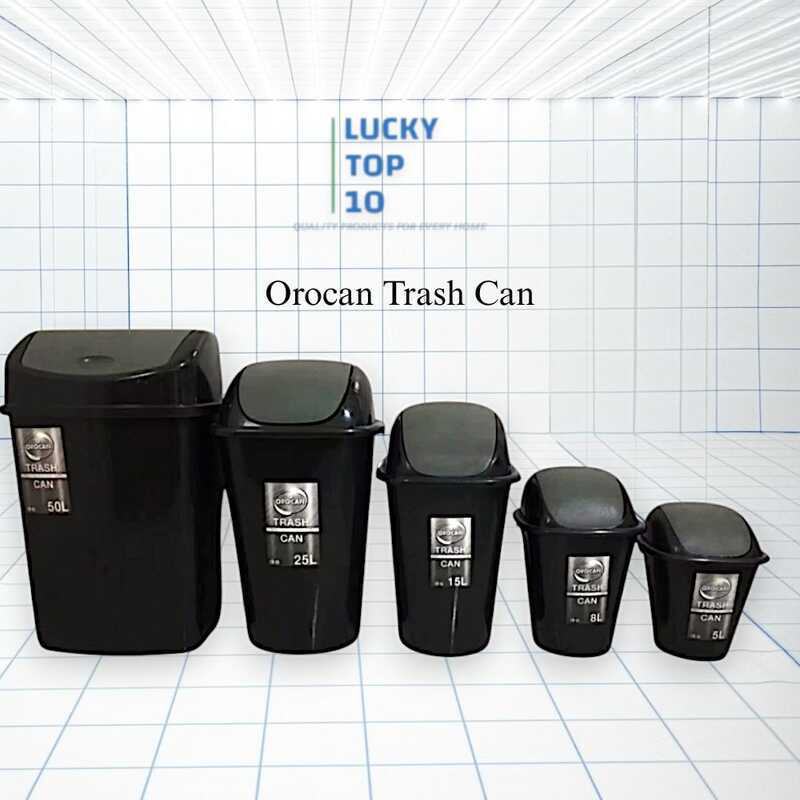Orocan Can Trash Dust Bin Basurahan Waste Basket Garbage Kitchen ...