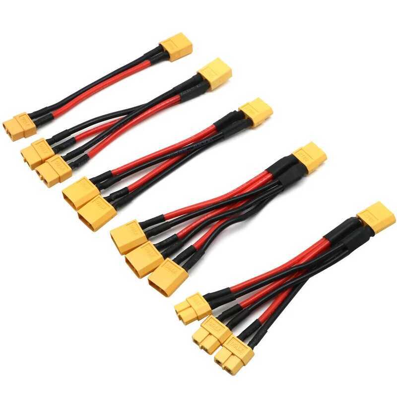 2026 ♤Dh Xt60 Parallel Connector Male/Female Cable Dual Extension Y ...