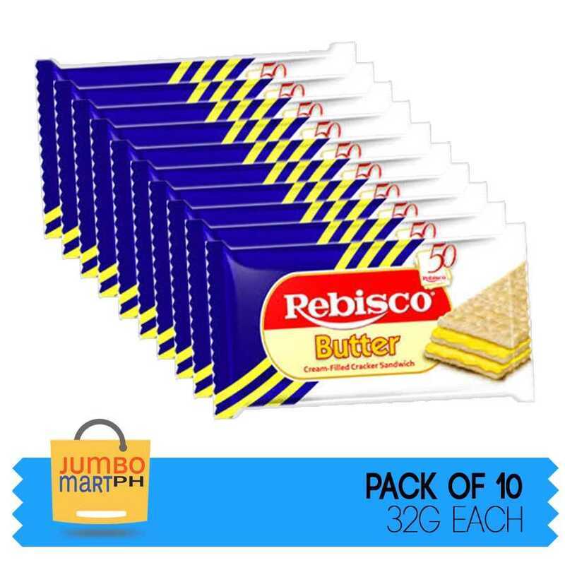 REBISCO BUTTER CRACKER SANDWICH 32G / PACK OF 10 A24 | Shopee Philippines
