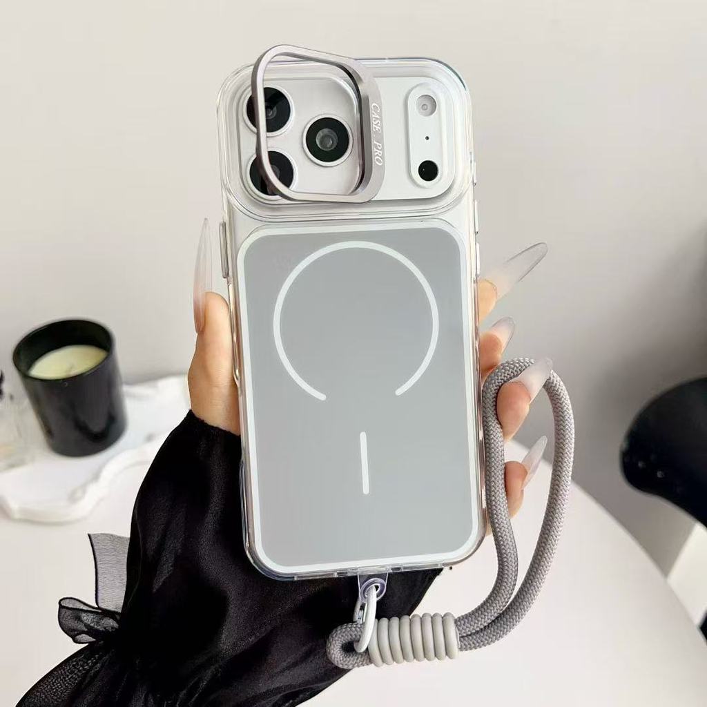 Luxury Strap Cord Magnetic For Full Lens Protection Stand Case For ...