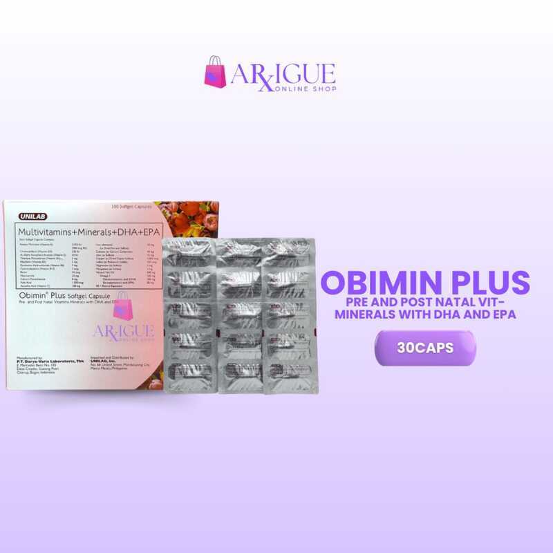 Obimin Plus 30 Soft Gel Capsules - Multivitamins+ Minerals DHA + EPA ...