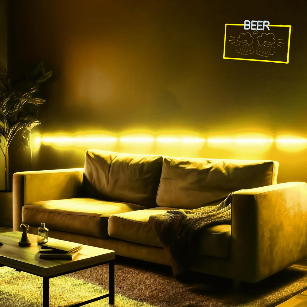 UNOLUX Graham Beer Signage Bar Counter Light USB Beer Neon Signage for ...