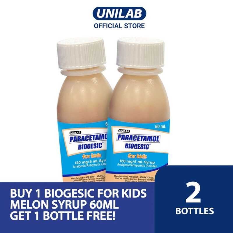 1 Buy Biogesic For Kids Melon Syrup 60Ml, Get Bottle FREE (Free Item ...