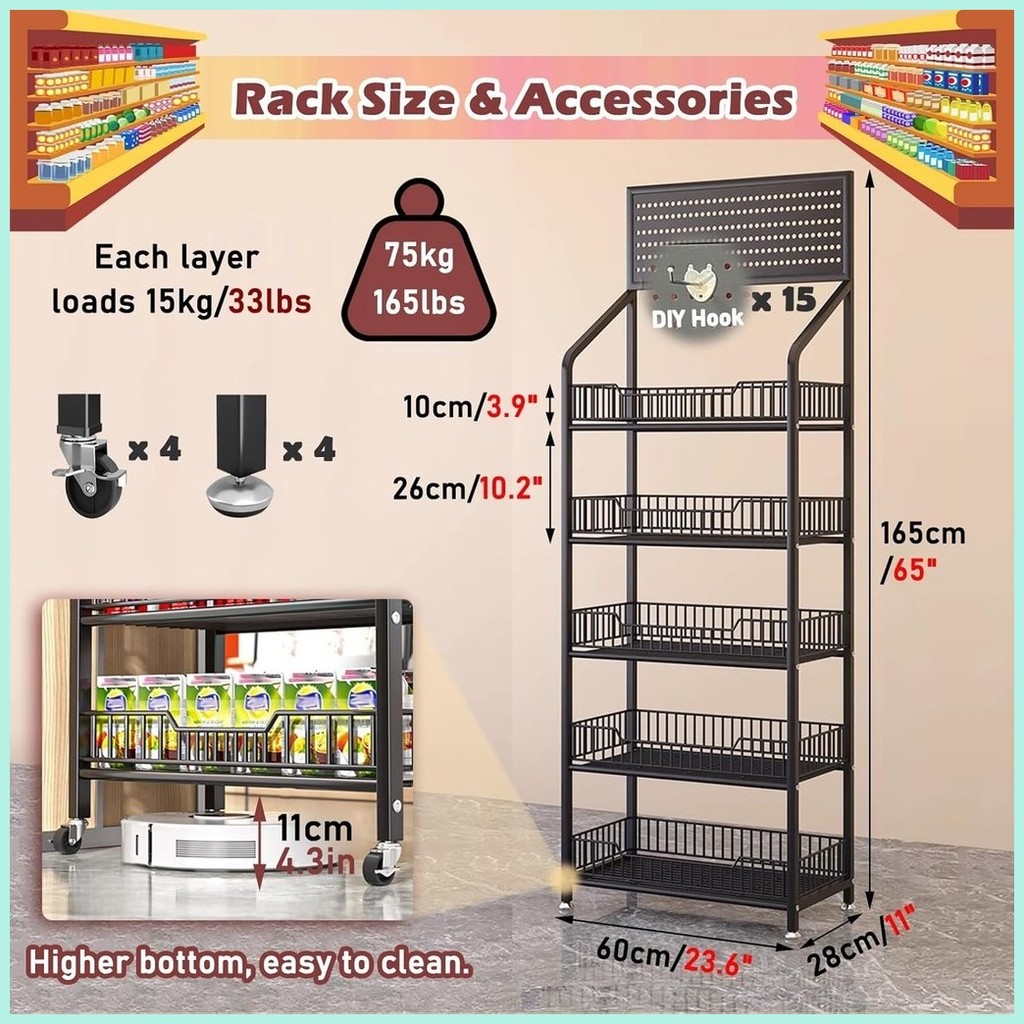 Supermarket Shelves Snack Shelf Beverage Small Food Toy Display Stand ...
