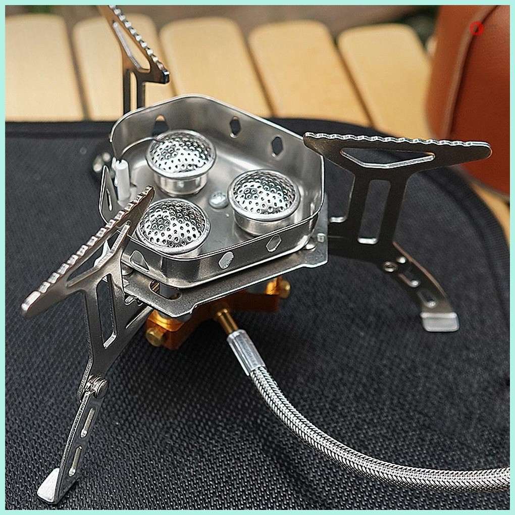 LIFE TOMSHOO 5800W Foldable Camping Gas Stove 3 Burners Piezo Ignition ...
