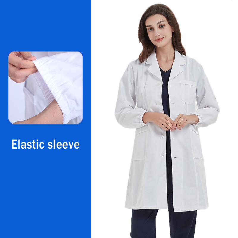 Women Men Lab Gown Long Sleeve Laboratory Gown For Students Lab Coat ...