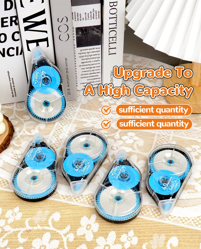 4/6/10Pcs Large Capacity Correction Tape 12/20/40M Correction Set ...