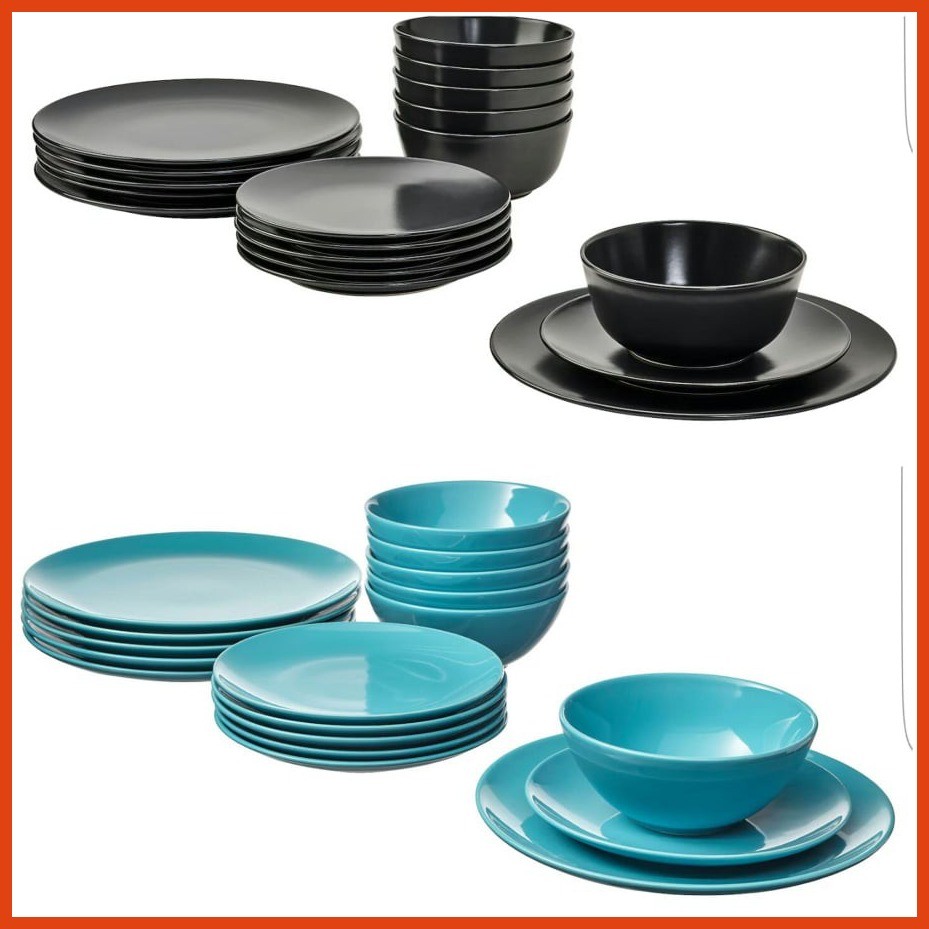 ⊕ IKEA DINNERWARE: MUG, PLATE, BOWL, SIDE PLATE,ESPRESSO CUP & SAUCER ...
