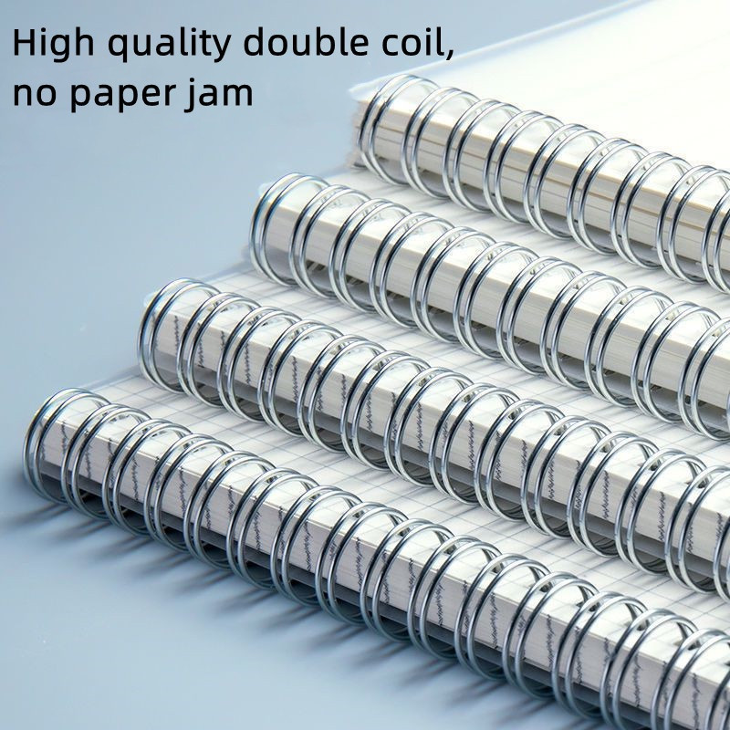 A4 A5 A6 B5 Notebook Spiral Coil Notebook Blank Grid Lined Pages School ...