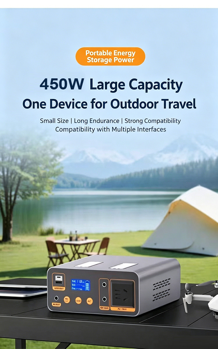 Power Station 450W 489600mAH 220V Portable solar power station Solar ...