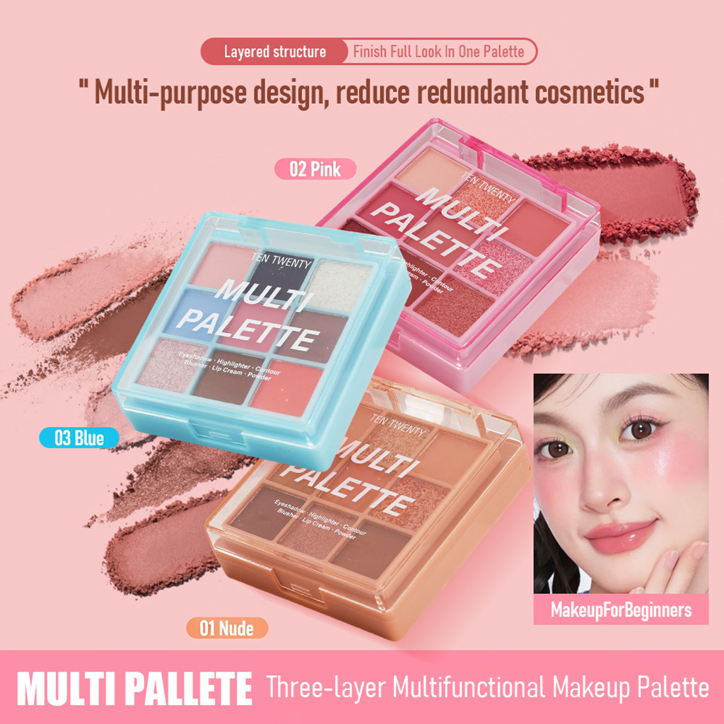 TEN TWENTY All in One Multi Palette Powder, Eyeshadow, Contour ...
