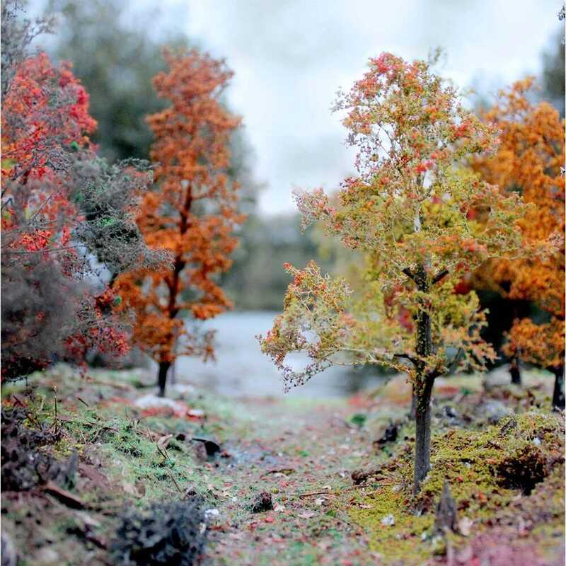 Diy Modeling Sea foam Trees Miniature Branches Vegetation Plants for HO ...