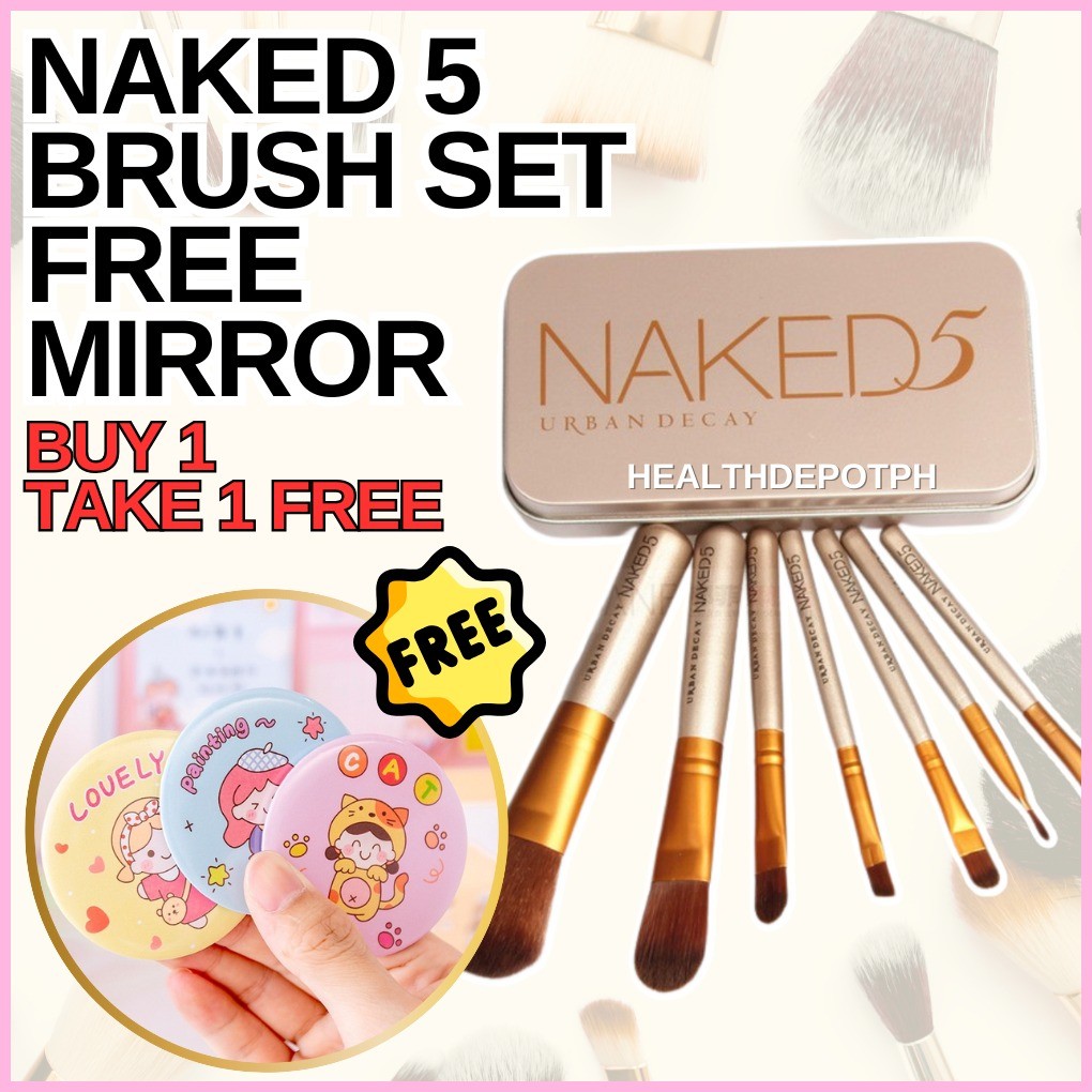 Naked 5 Urban Decay Professional Makeup Brush Set (12pcs) With FREE 1 ...