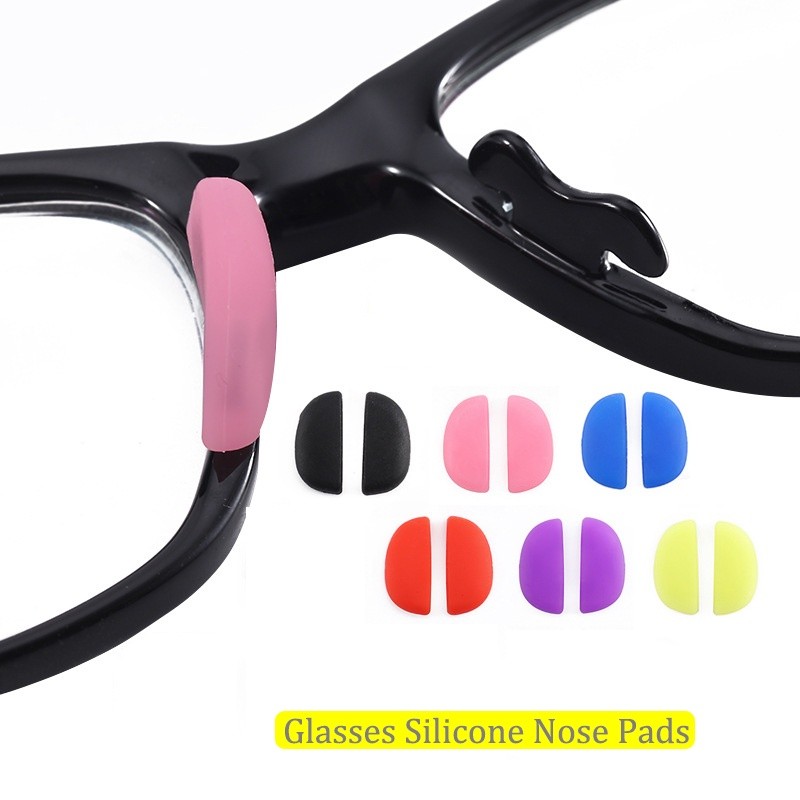 Glasses Silicone Nose Pads, Snap-on/Slip-in, Half-moon Shape ...