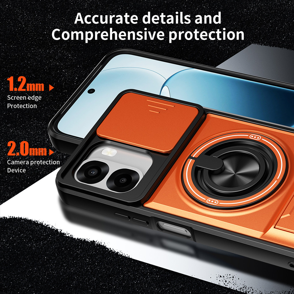 Armor Case For OPPO A6X A6t K14X Case Shockproof Slide Lens Protector ...