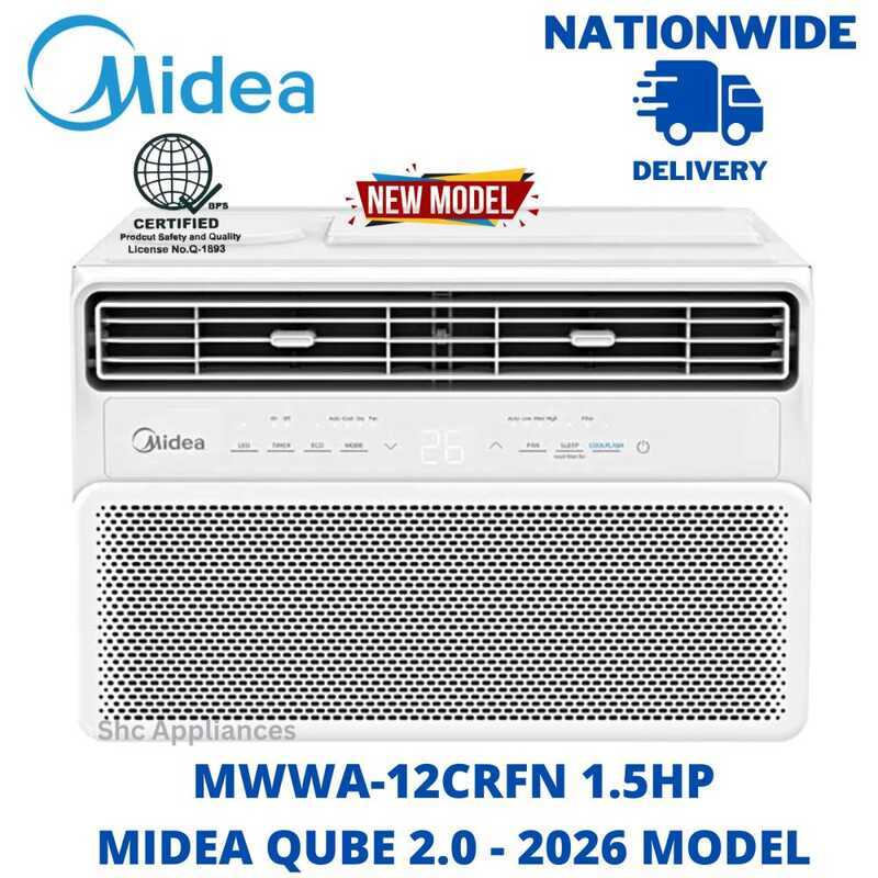 Midea Full DC Inverter Qube 2.0 Mwwa-12Crfn8 1.5 HP Window Type ...