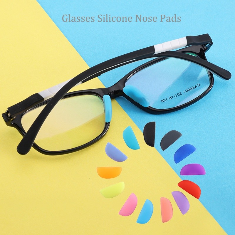 Glasses Silicone Nose Pads, Snap-on/Slip-in, Half-moon Shape ...