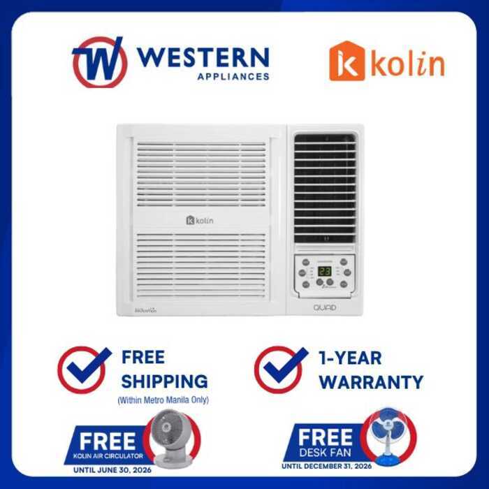Kolin Kag75wcinv 0.75Hp Full DC Inverter, Window Type Air Conditioner ...