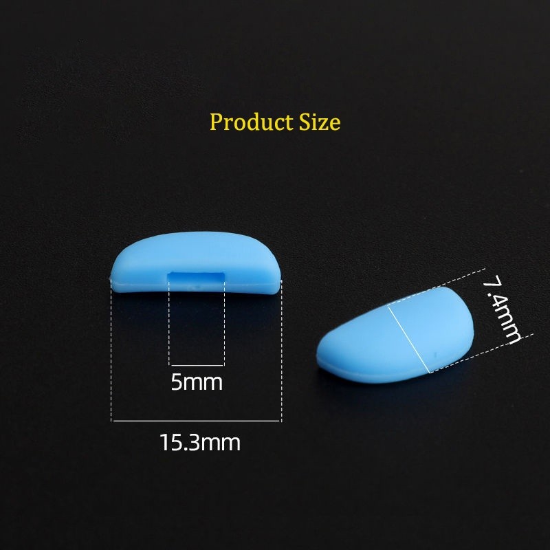Glasses Silicone Nose Pads, Snap-on/Slip-in, Half-moon Shape ...