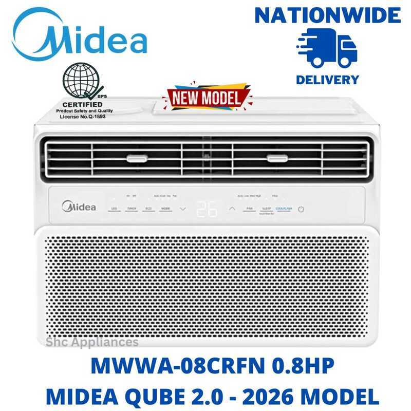 Midea 0.8Hp Qube 2.0 Full DC Inverter Window Type Airconditioner Mwwa ...