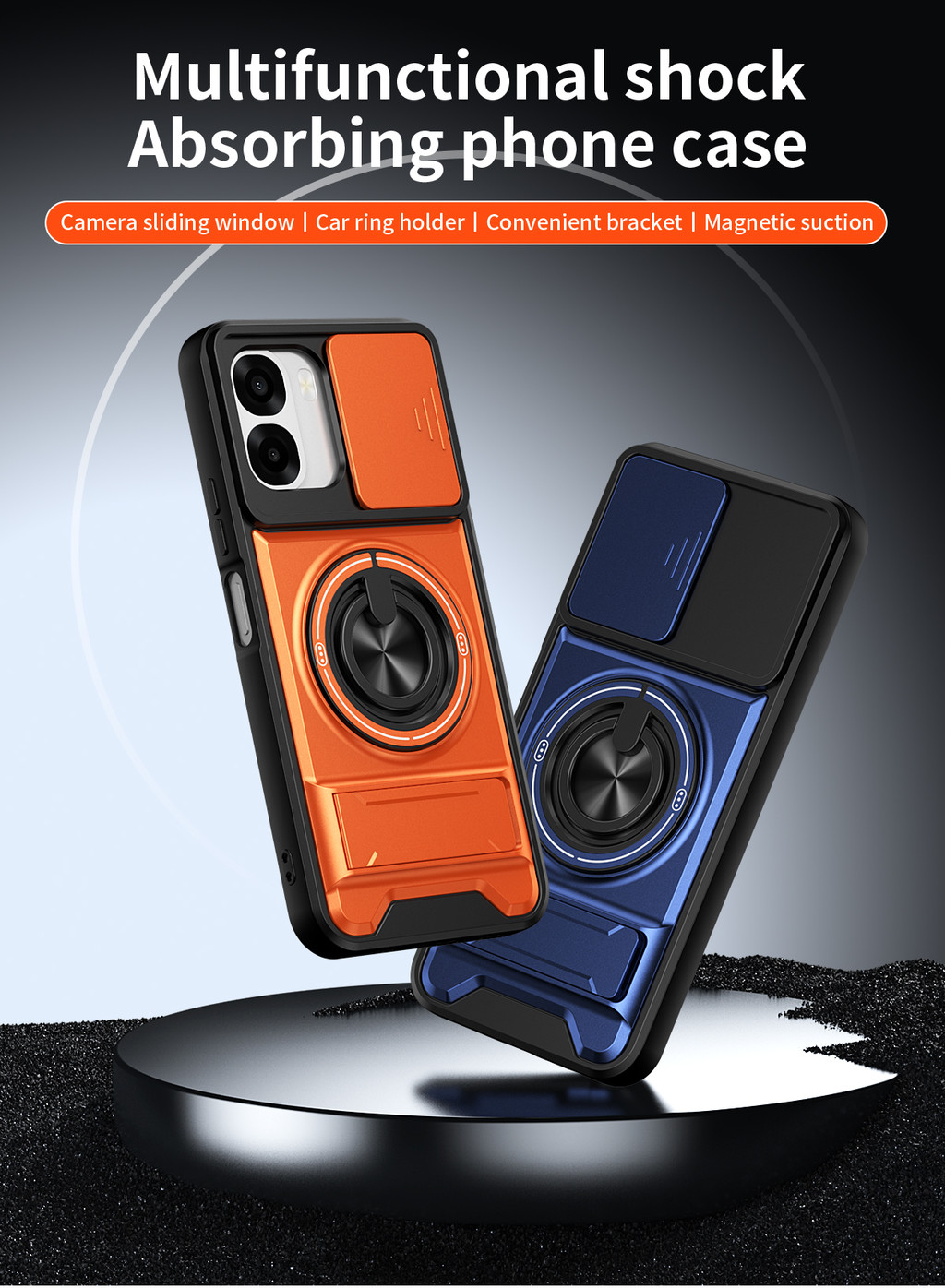 Armor Case For OPPO A6X A6t K14X Case Shockproof Slide Lens Protector ...